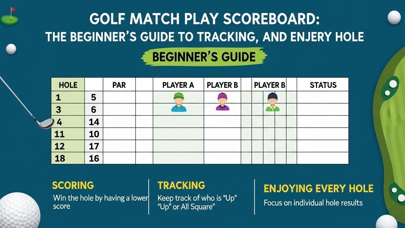 Golf Match Play Scoreboard: The Beginner’s Guide to Scoring, Tracking ...